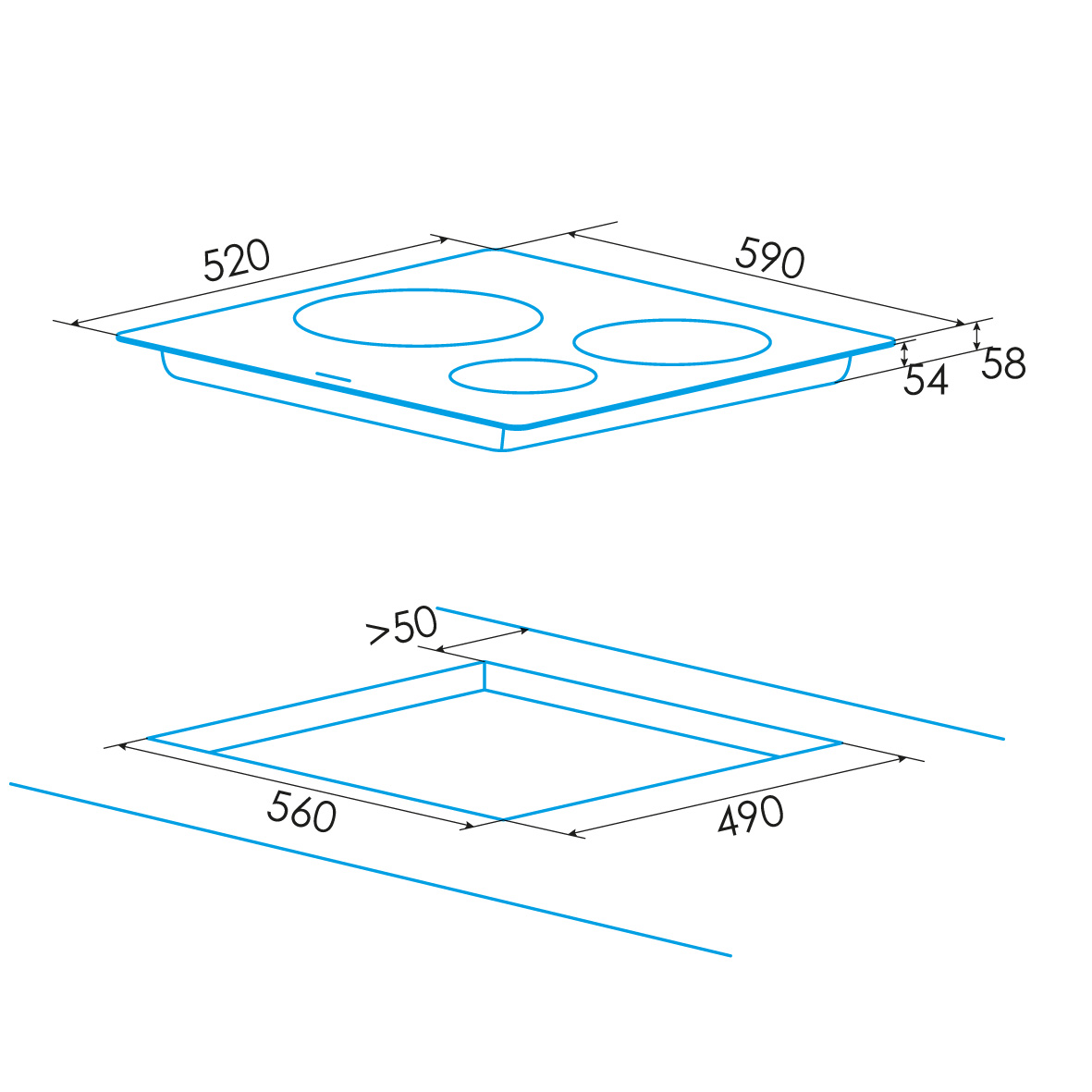 EIS-6330 R /C 220-240V 50-60Hz | CATA Appareils